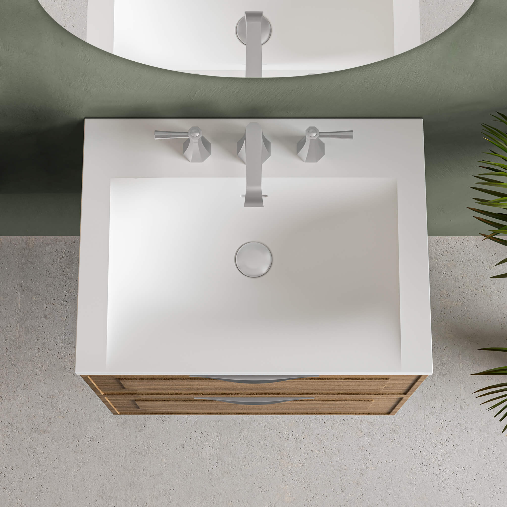 NEVE Mineral Solid Vanity Top – Vasca Design