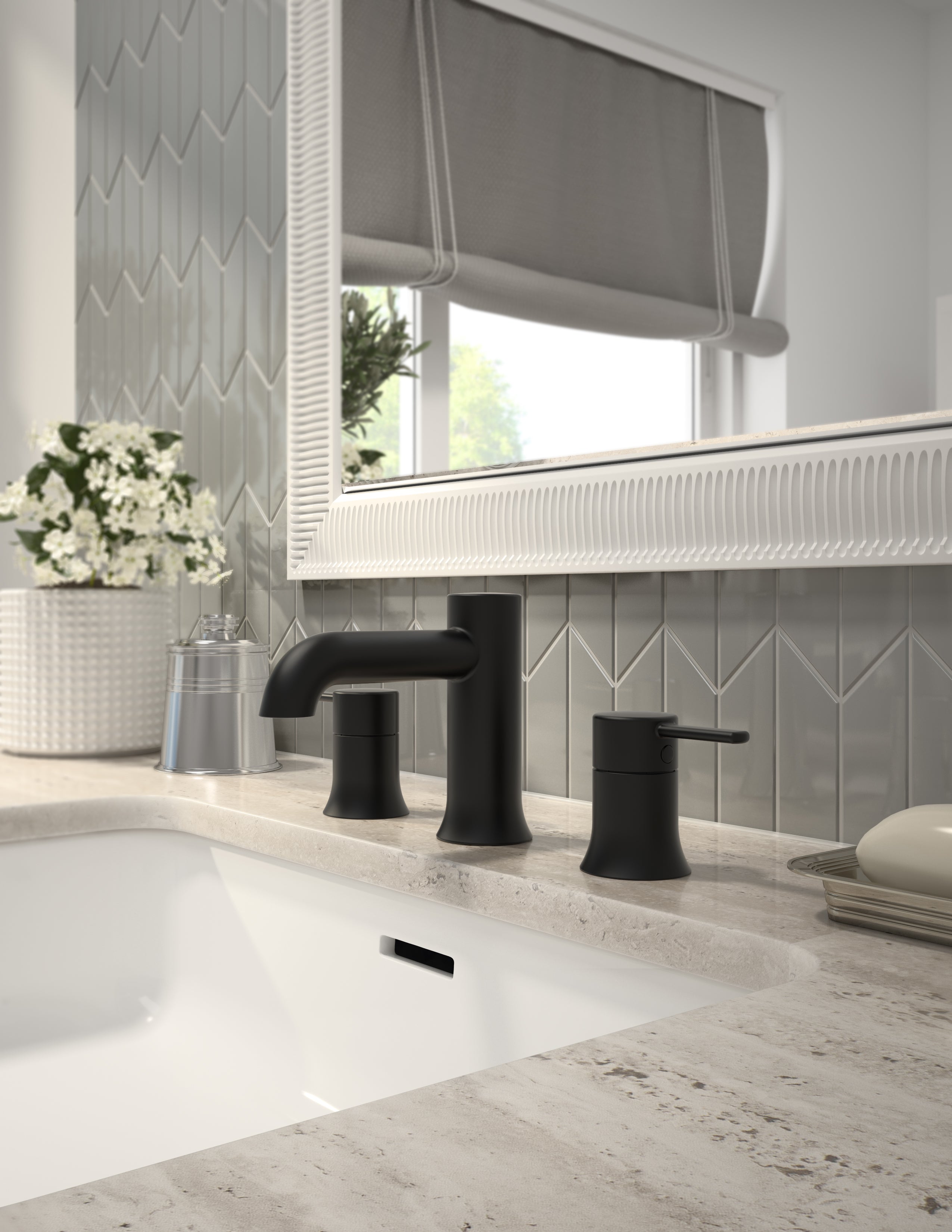 ALT CIRCO Collection - Widespread Lavatory Faucet Press Pop-Up Drain I ...