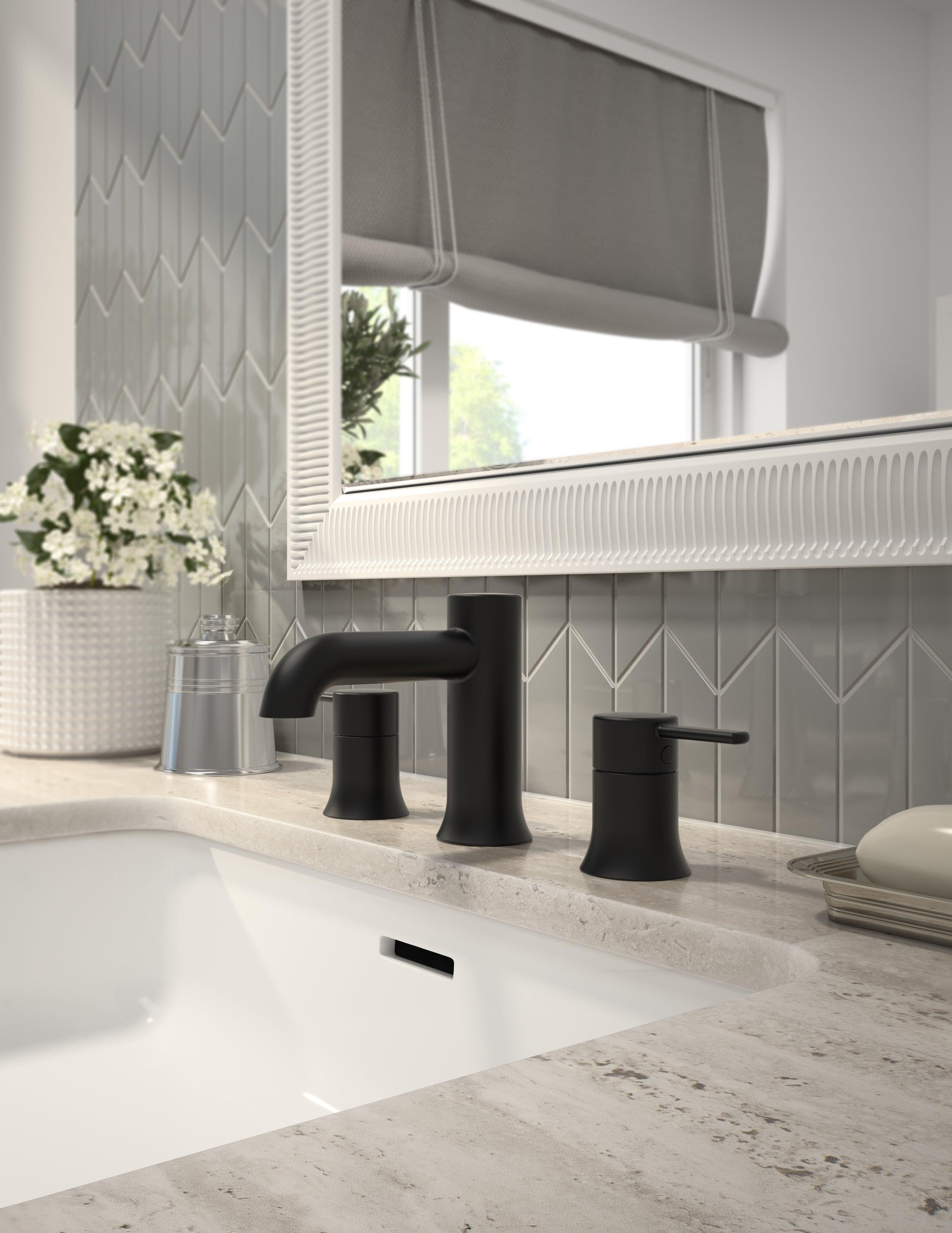 ALT CIRCO Vanity Faucet - Widespread / Pop-Up Drain Included – Vasca Design