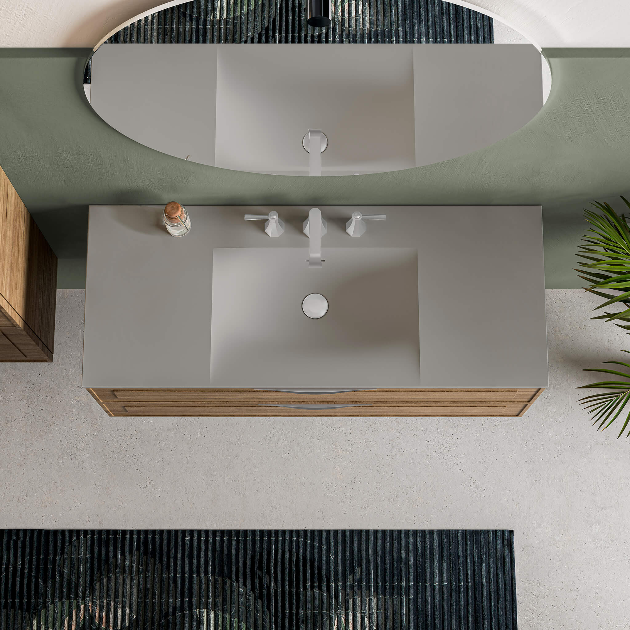 StoneTouch NEVE Mineral Solid Vanity Top – Vasca Design